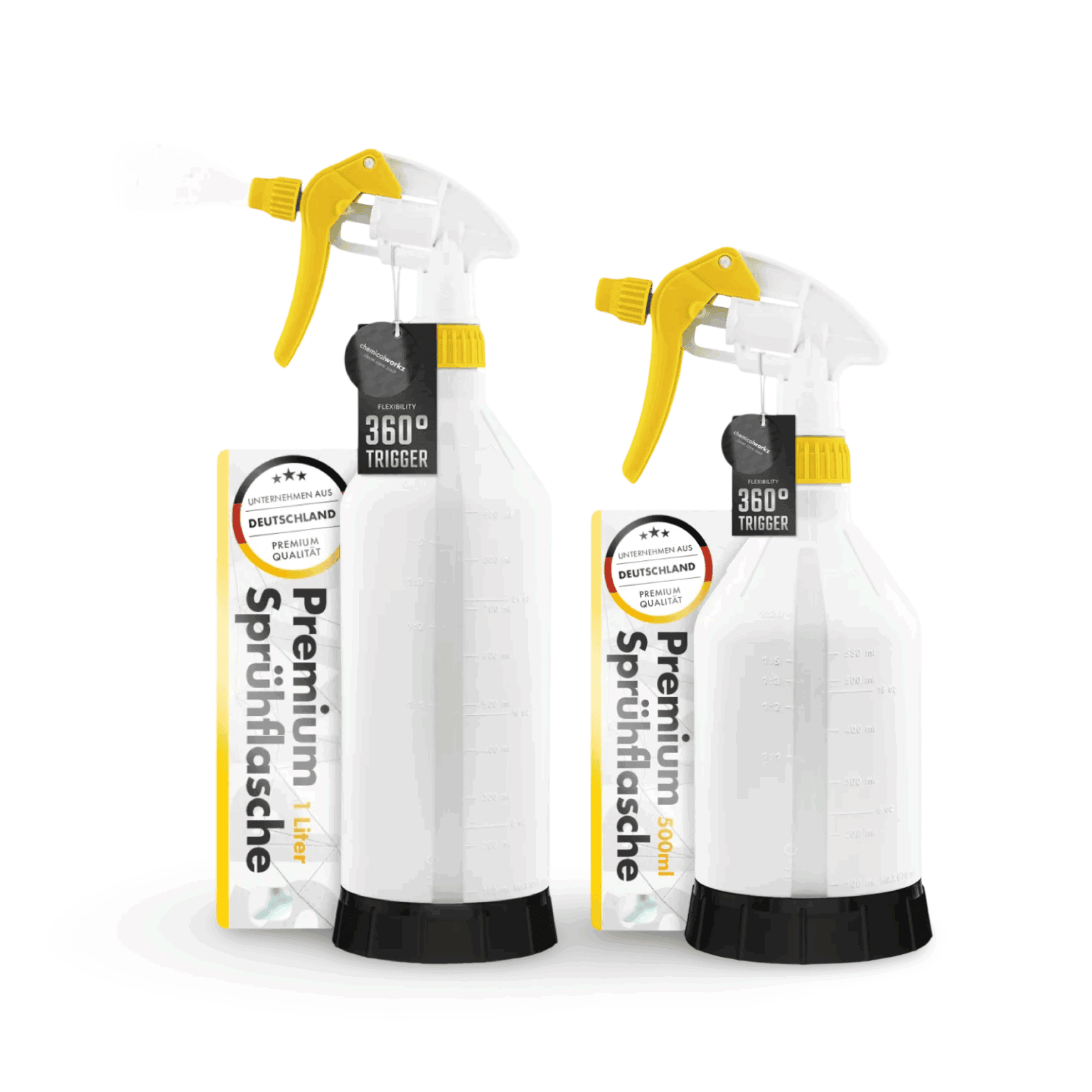 chemicalworkz Sprayflaske Gul med 360° Canyon Trigger - The Detailer